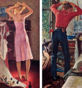 Prom Dress, 1949 by Norman Rockwell - Paper Print - Norman Rockwell ...